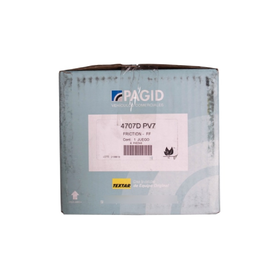 JUEGO DE BALATA 4707pv7 PAGID - Renort